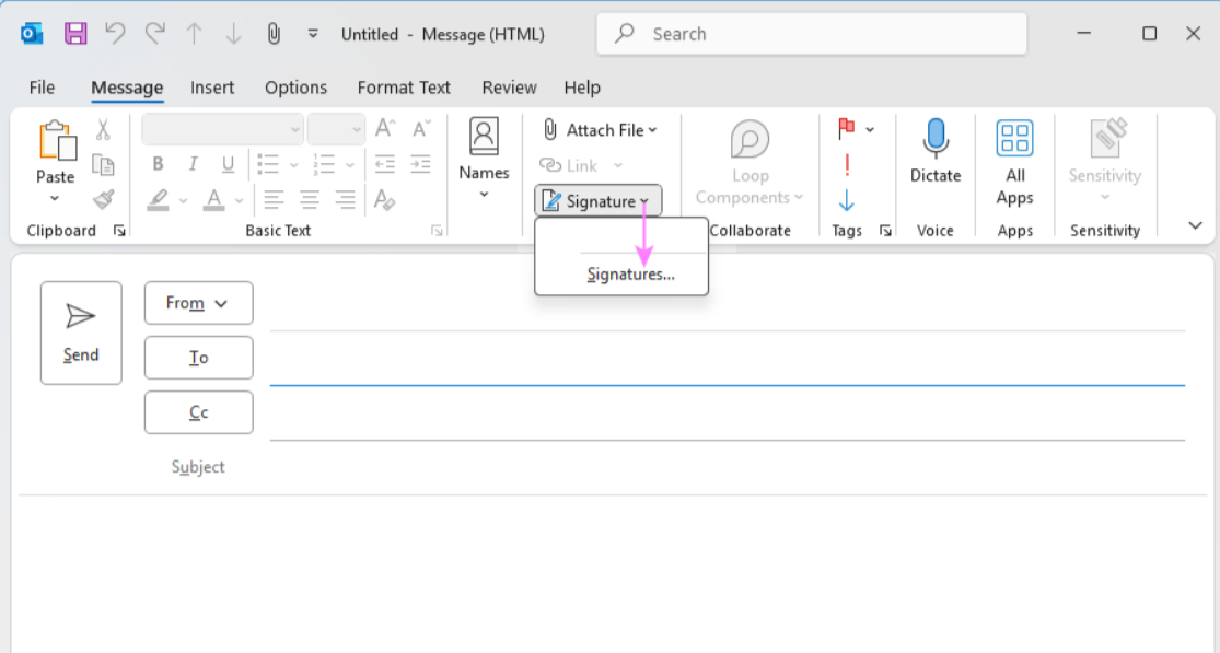 How to Embed a LendingWise Webform Link in Your Outlook Email Signature?